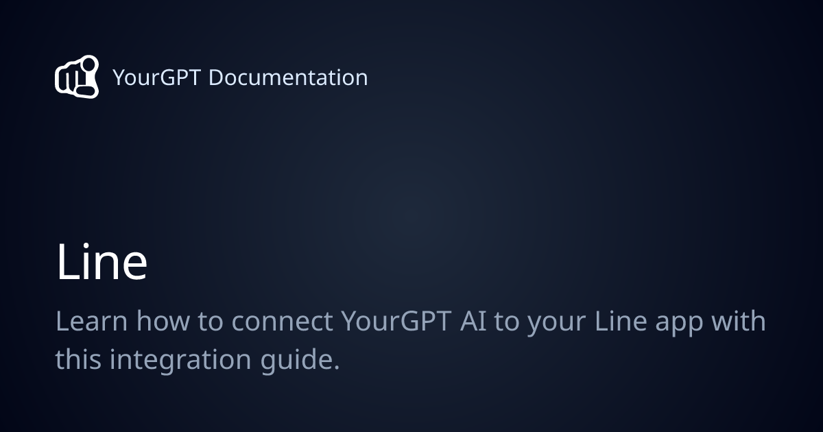 Line | YourGPT Documentation